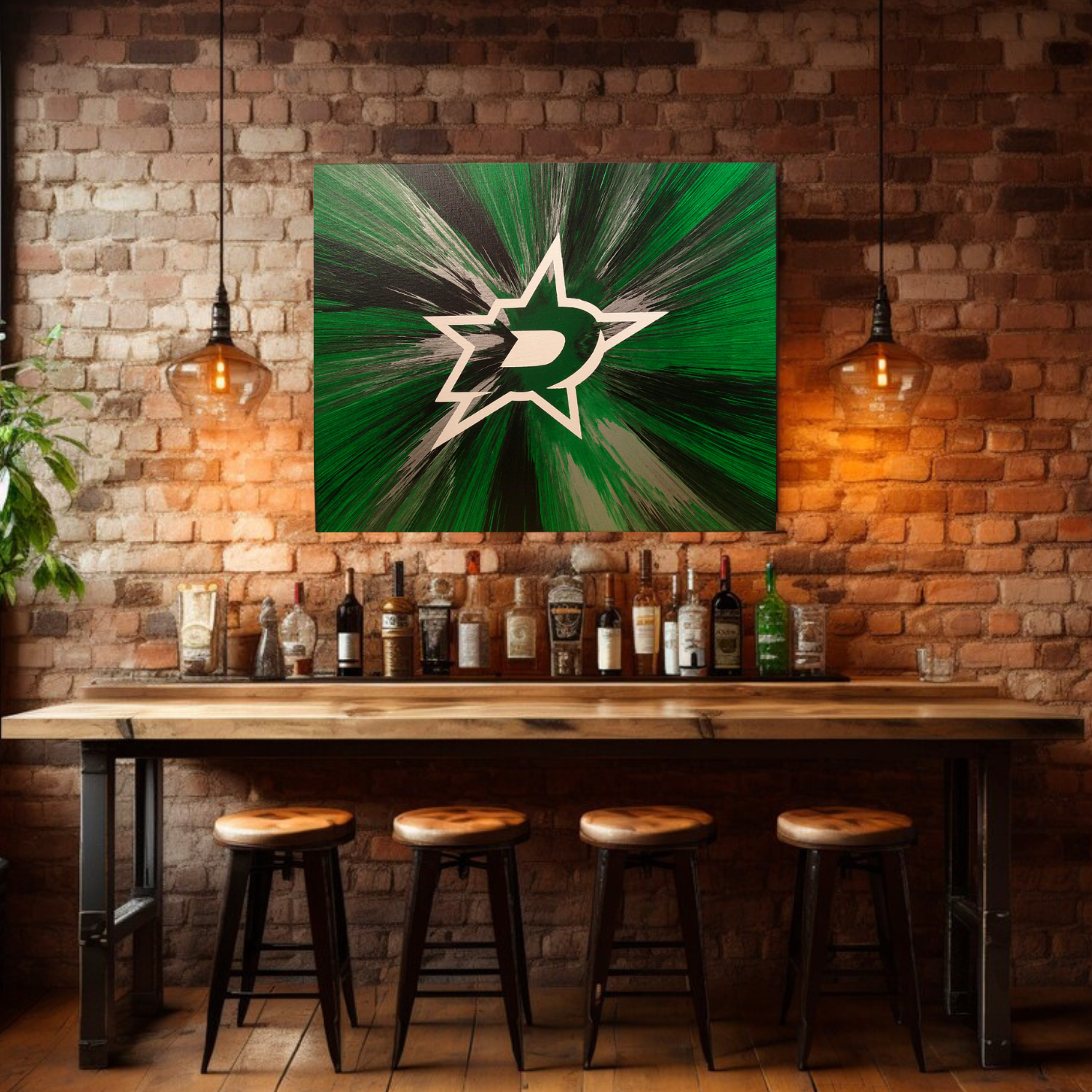 Spin Art-Unique Wall Art-Man Cave Decor-Game Room Decor-Custom Wall Art ...